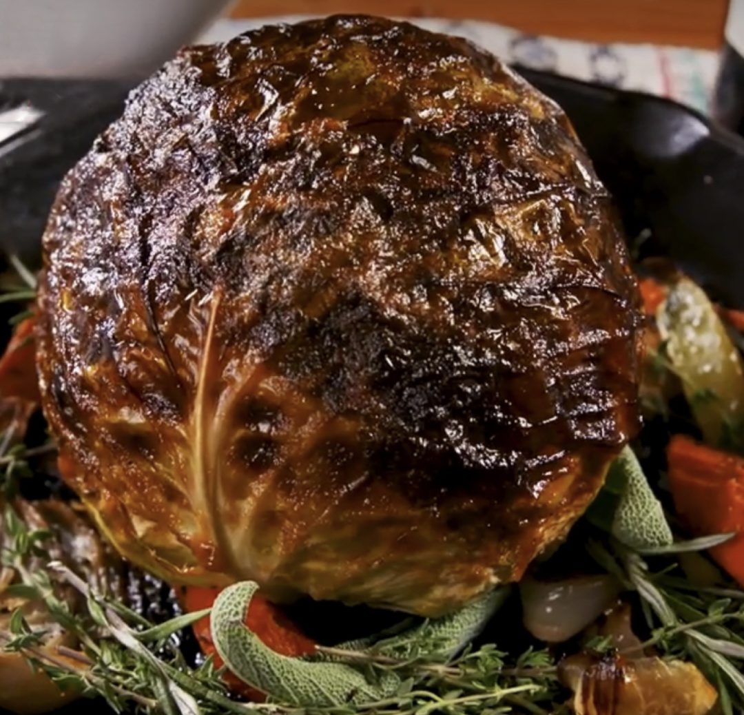 Whole Roasted Cabbage Recipe | Health Studies Collegium